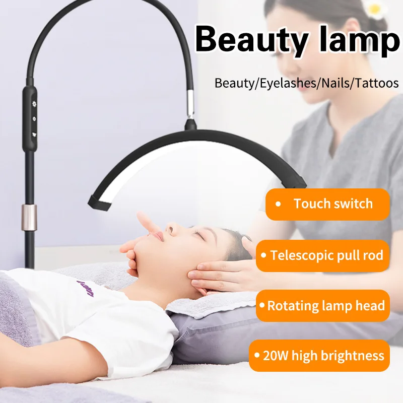 Multifunctional-LED-Floor-Lamp-Beauty-Salon-Eyelash-Grafting-Stand ...