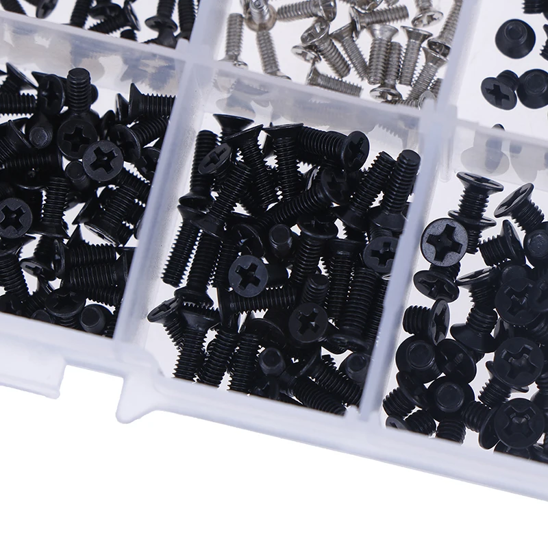 500Pcs Alloy Steel Laptop Computer Screws Set Universal Small Screws M2 ...