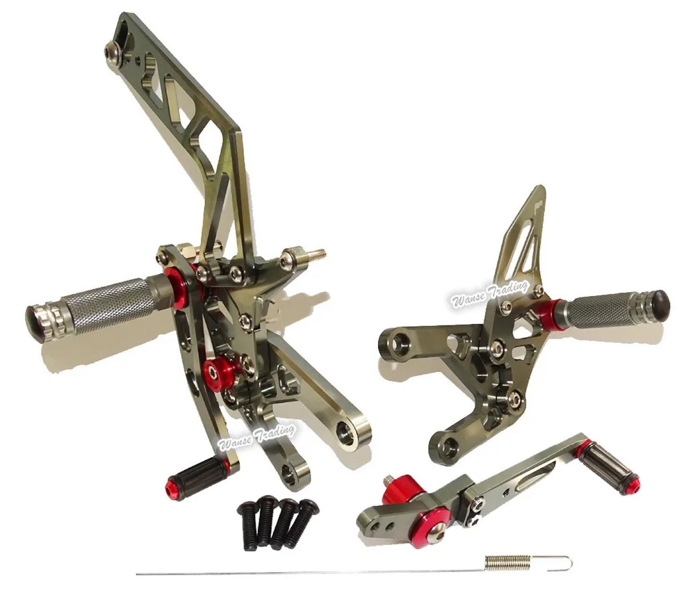 Sale Motorbike Cnc Aluminium Adjustable Rider Rear Sets Rearset Foot ...