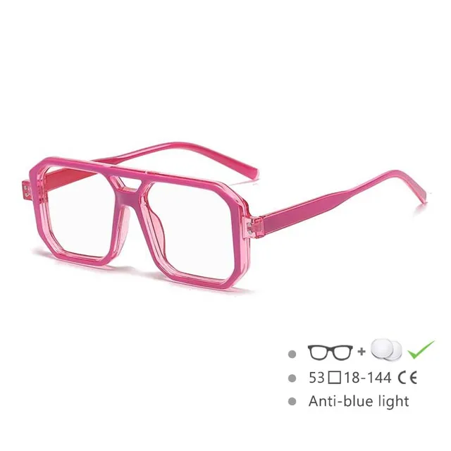 54605 Big Size Square Glasses Frame Women Men Optical Computer ...