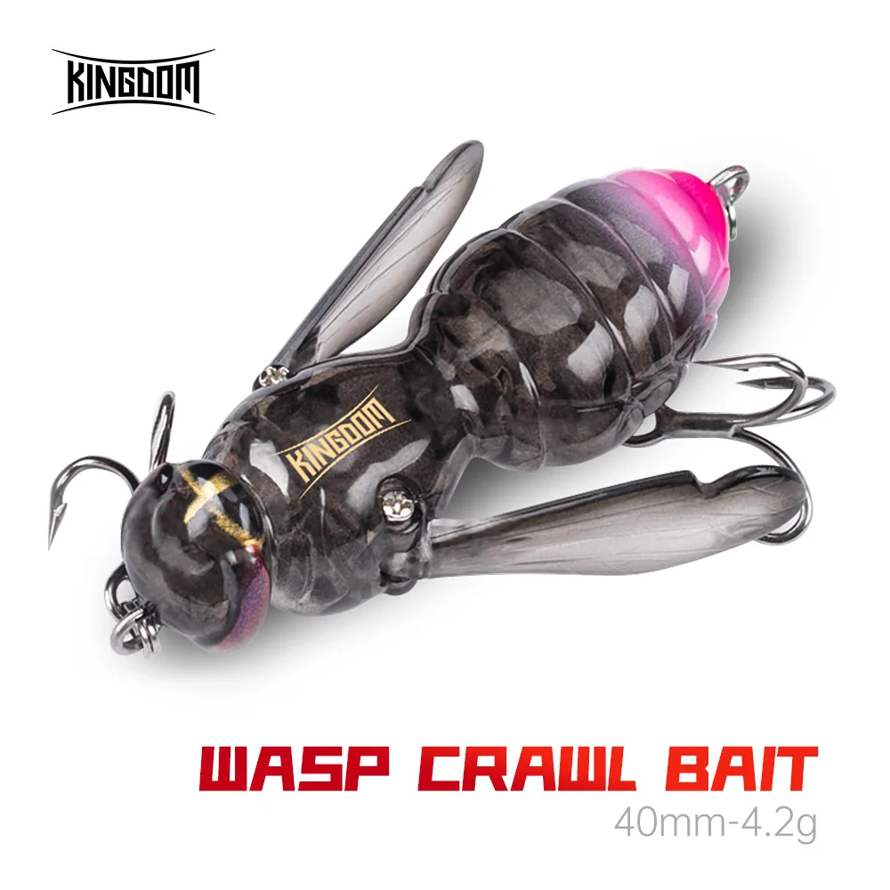 Kingdom-Wasp-Crawl-Bait-Artificial-se-uelo-de-pesca-bi-nico-de-insectos ...