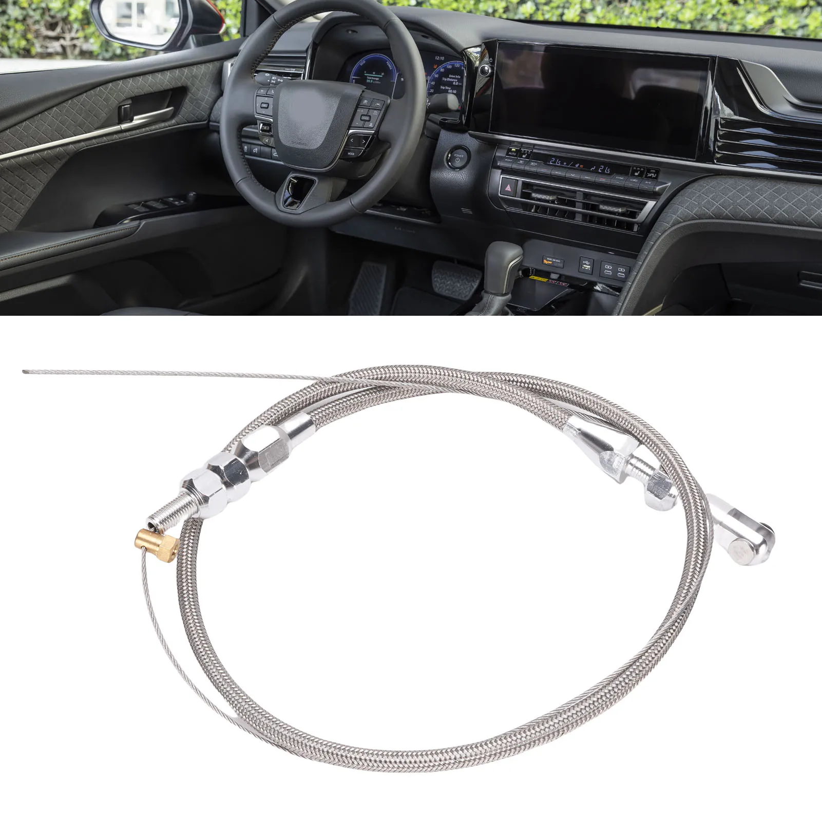 Car Throttle Cable Stainless Steel Adjustable High Strength Rustproof ...