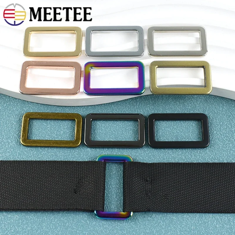 5-30Pcs 25mm Metal Buckles for Bag Strap Square D Ring Buckle Webbing ...
