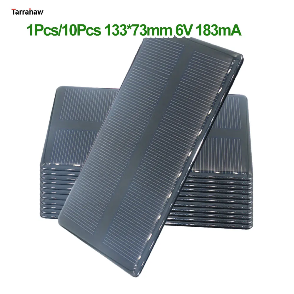 1-10PCS-6V-183mA-133-73MM-Solar-Panels-DIY-For-Battery-Cell-Phone ...
