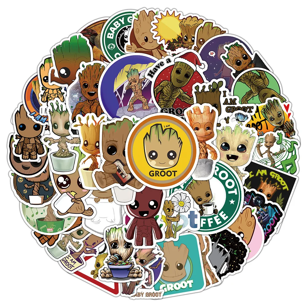 10-30-50pcs-Disney-Anime-Guardians-of-the-Galaxy-Groot-Stickers-Decals ...