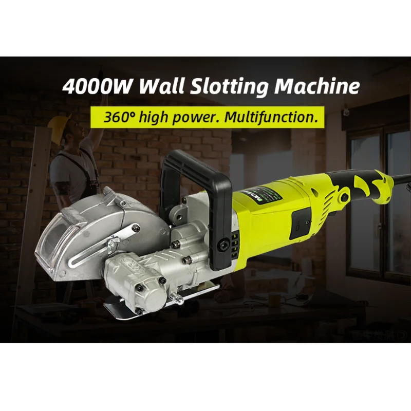 4000W Electric Wall Notching Machine 220V Circular Saw Dust free ...