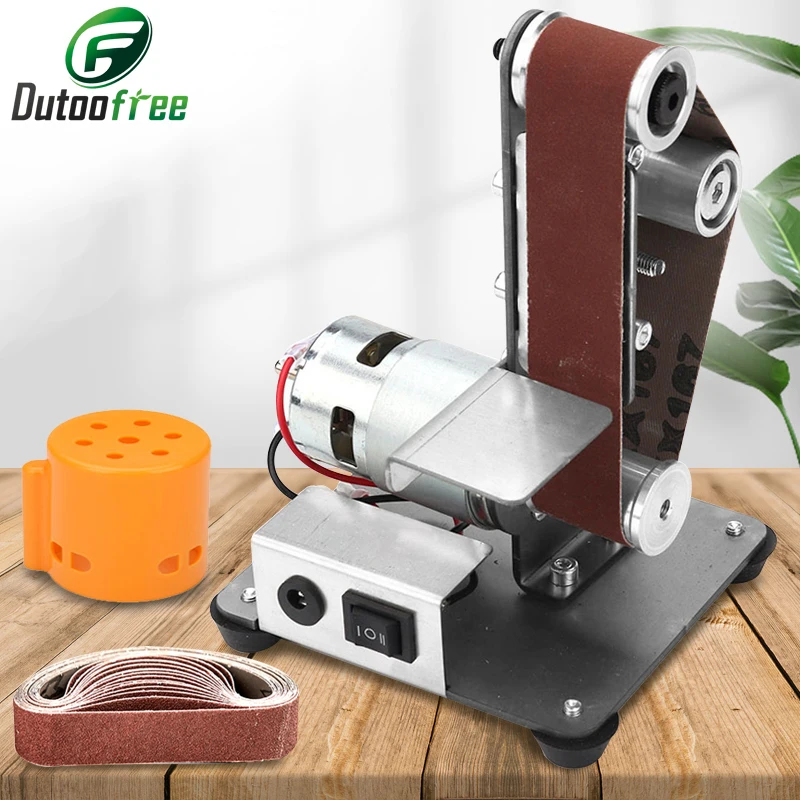 Desktop-Mini-Electric-Belt-Sander-7-Speed-Adjustable-Polishing-Grinding ...
