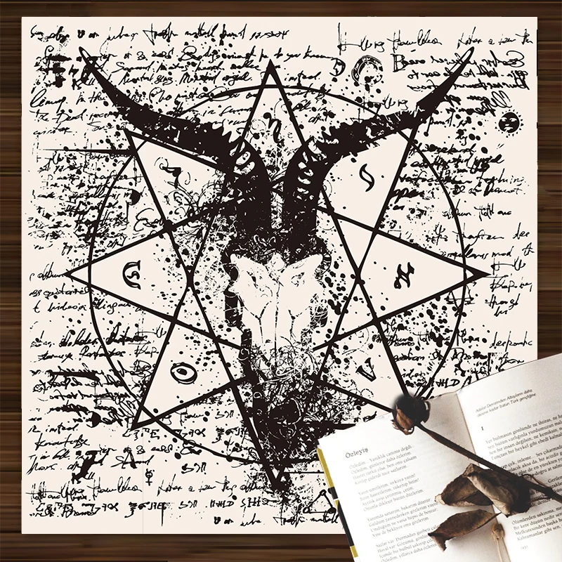 2323-Curse-of-the-Sheep-s-Head-Tarot-Tablecloth-Altar-Witchcraft-Mystic ...