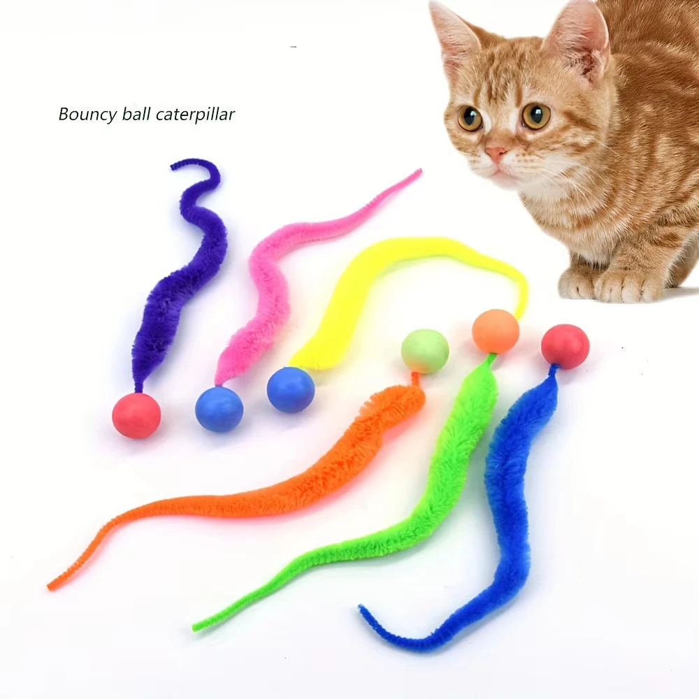 Cat interactive toys Tickle Cat Colorful bouncing ball Pet supplies ...