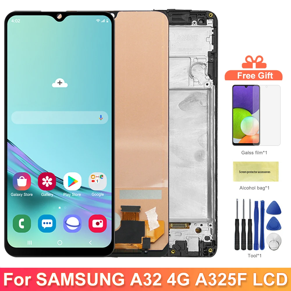 A32 Display Screen Assembly, for Samsung Galaxy A32 A325 A325F A325F/DS ...