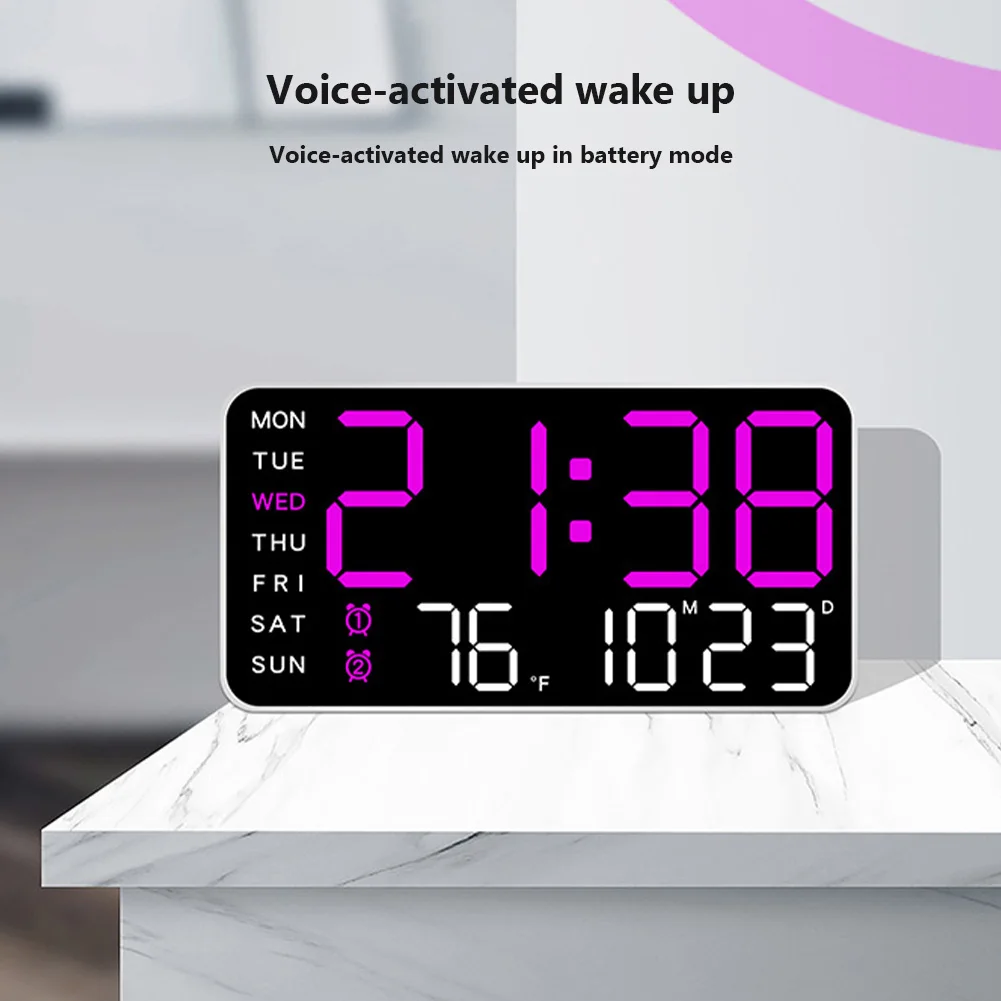LED Screen Digital Wall Clocks 12/24H – Everything For Your Home