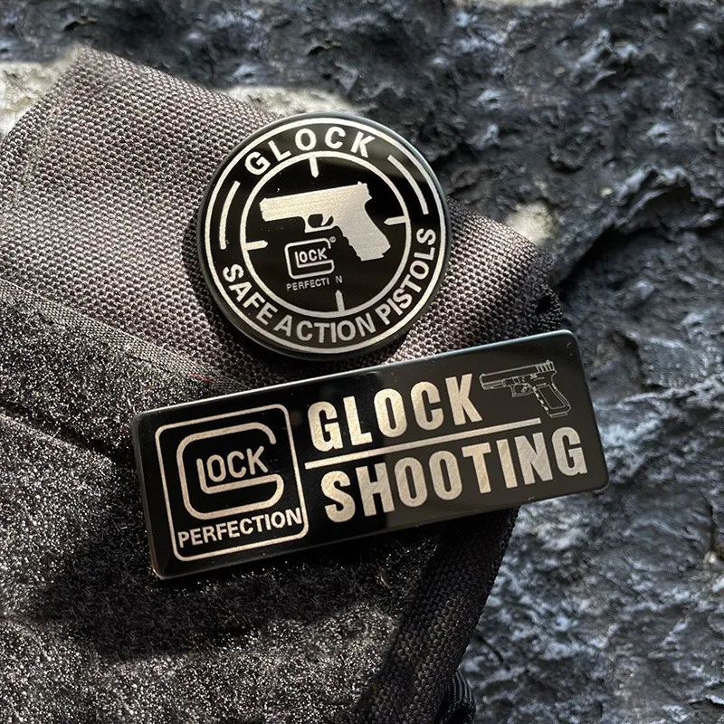 GLOCK-parches-de-Metal-con-gancho-y-bucle-para-ropa-insignia-de-moral ...