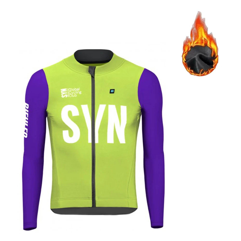 Men's BIEHLER Winter Warm Fleece Bike Sweatshirt Bike Road Long Sleeve ...