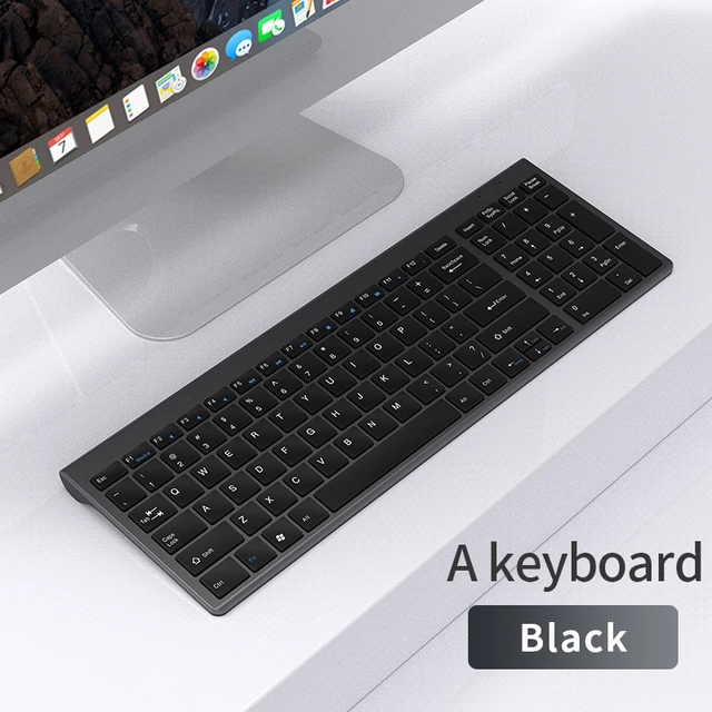 Bluetooth 5.0 & 2.4G Wireless Keyboard and Mouse Combo Mini Multimedia ...