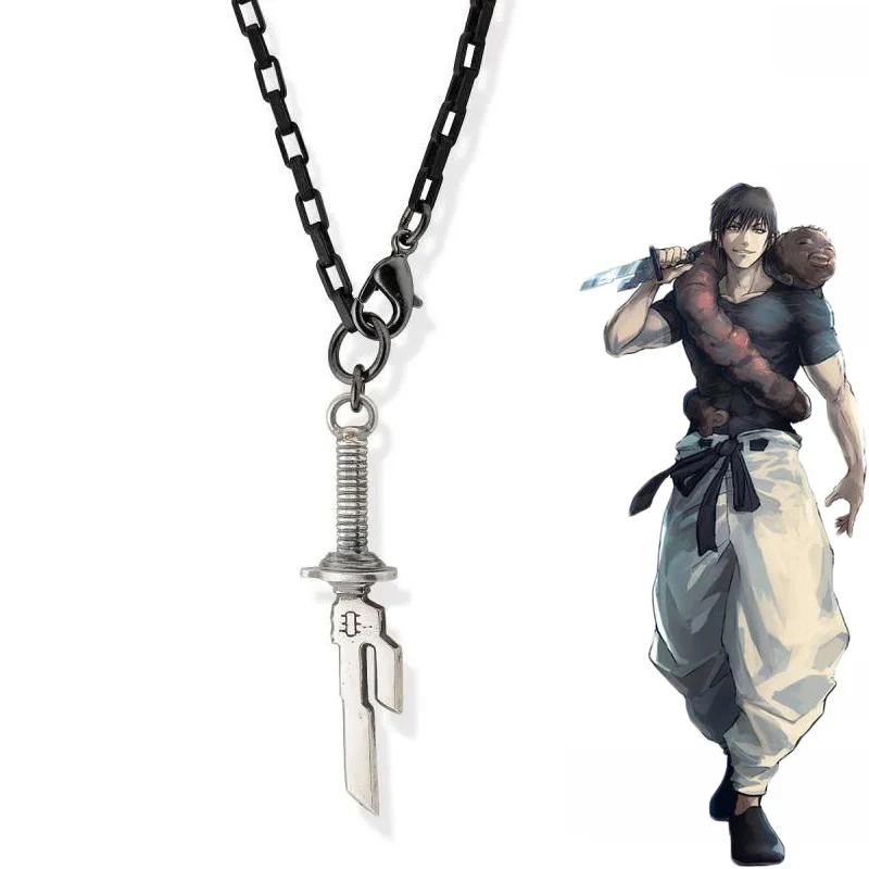 Anime-Jujutsu-Kaisen-Fushiguro-Toji-Cosplay-Necklace-Unisex-Sword-Spear ...