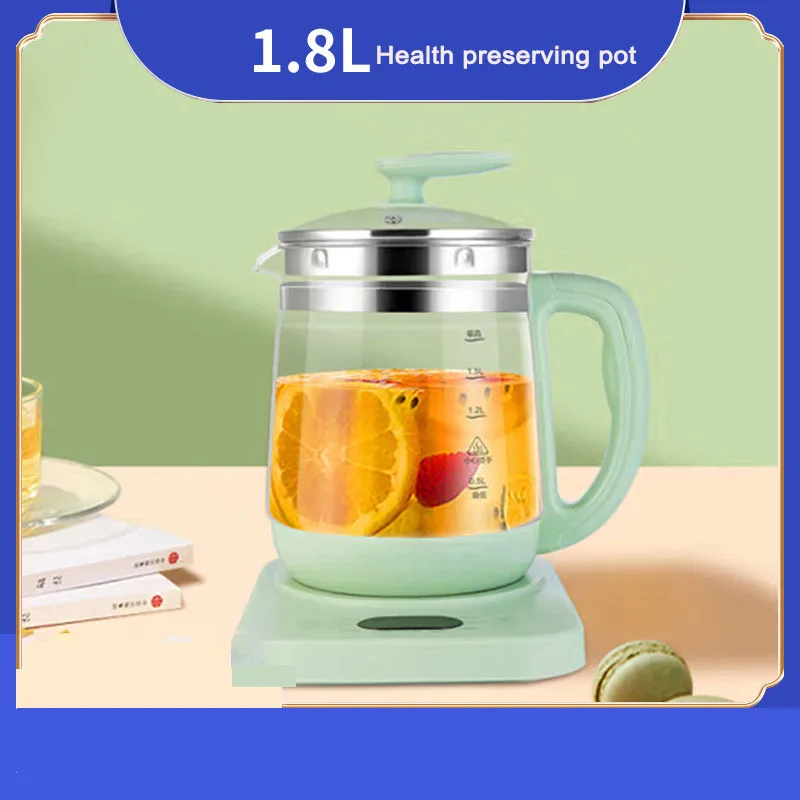 Multifunction-Electric-Kettle-1-8L-Mini-Glass-Health-Pot-Stew-Porridge ...