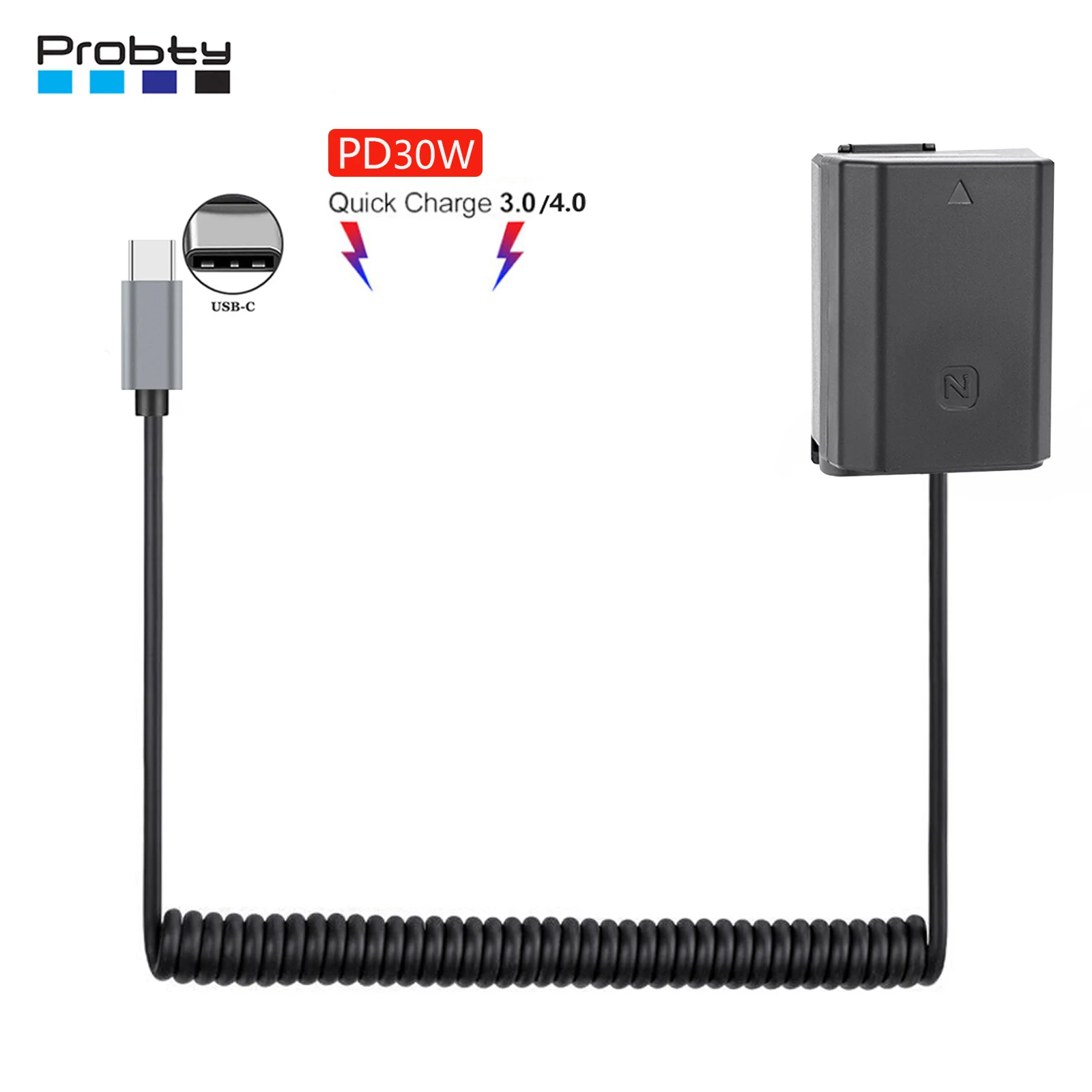 USB-C To NP-FZ100 NPFZ100 Dummy battery Fully decoded DC Coupler for ...