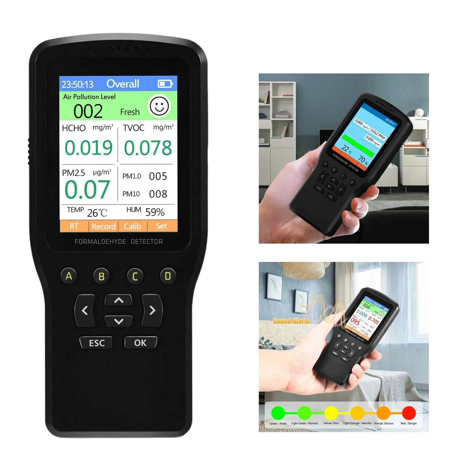 Air-Quality-Monitor-Detector-Accurate-Test-Formaldehyde-HCHO-TVOC-PM1 ...