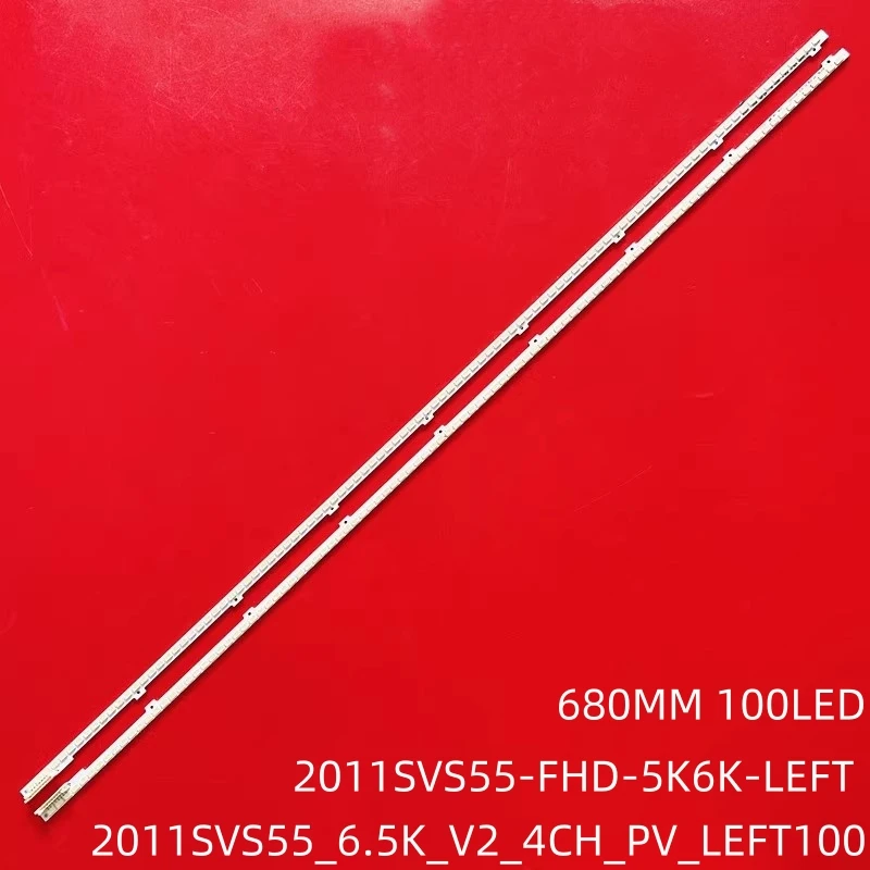 2pcs-LED-backlight-strip-For-UE55D6100-UE55D6100SW-UA55D6600-UA55D6000 ...