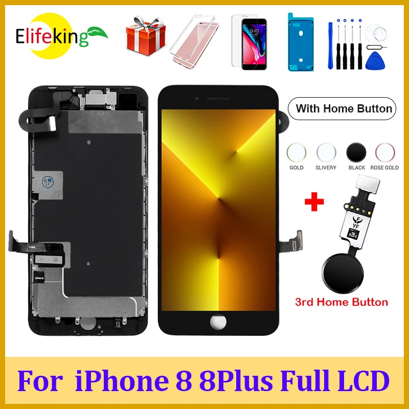 AAA-LCD-Display-For-iPhone-8-8-Plus-Touch-Screen-With-Home-Button ...