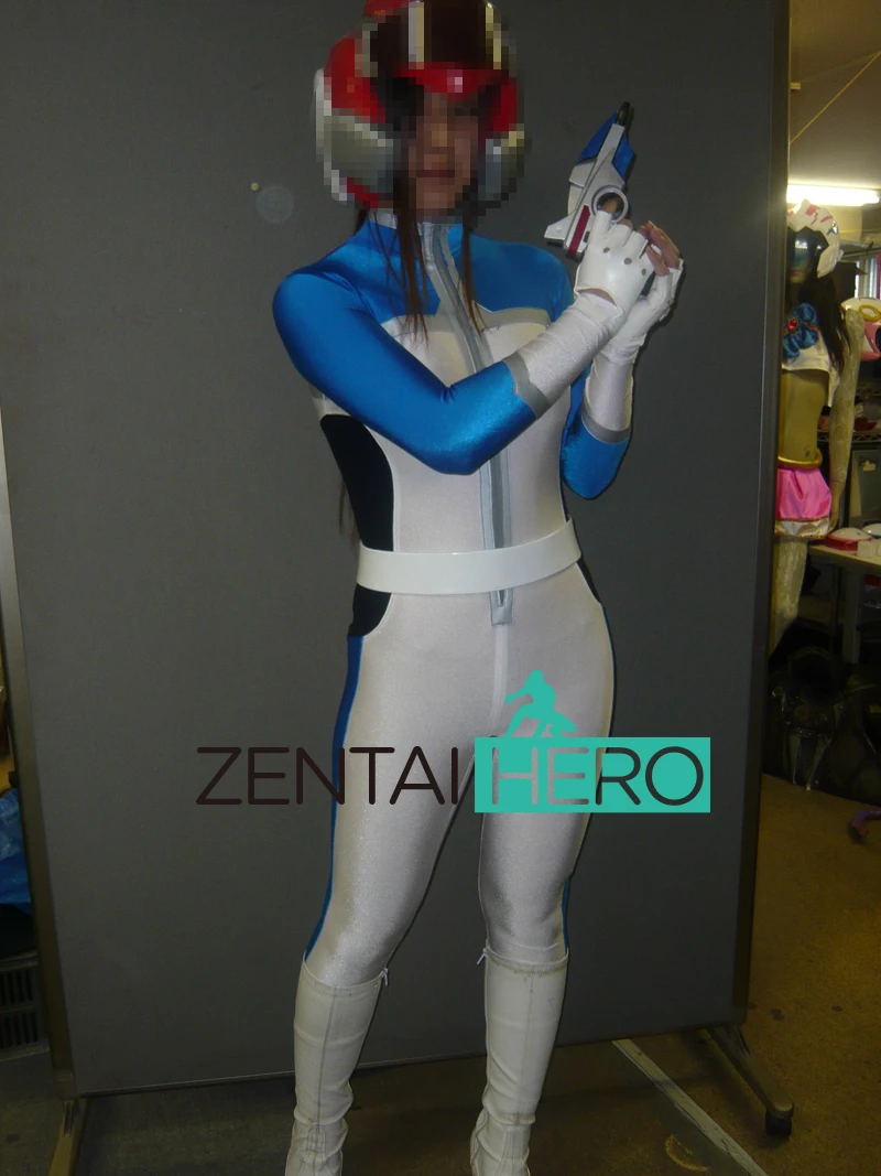 No-Helmet-New-Sexy-White-Blue-Heroine-Lady-Girl-Superhero-Cosplay ...