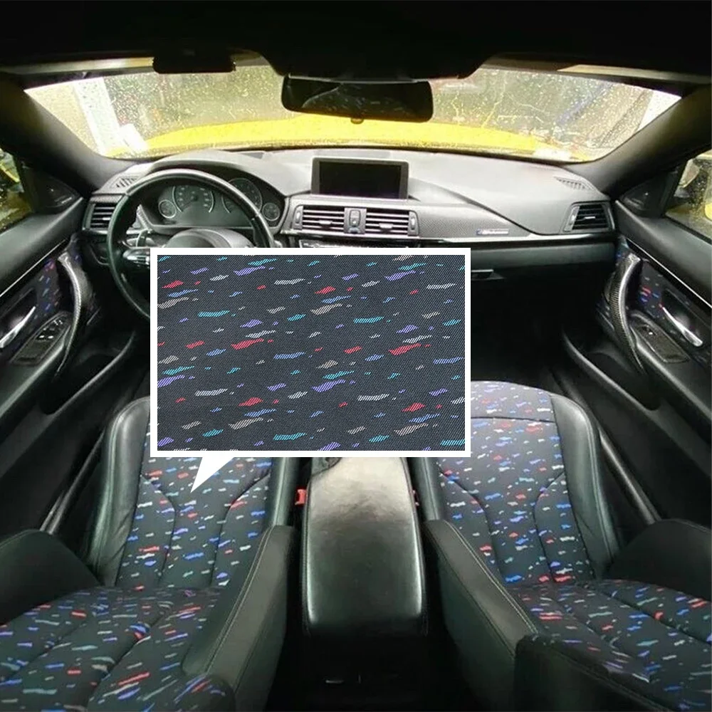 for-Le-Mans-Confetti-High-Quality-Hyper-Seat-Fabric-Bride-Recaro-JDM ...