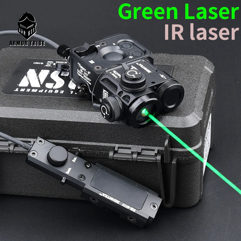 Tactical Metal Perst 4 PEQ Green IR Aiming Infrared Pointer Sight For ...