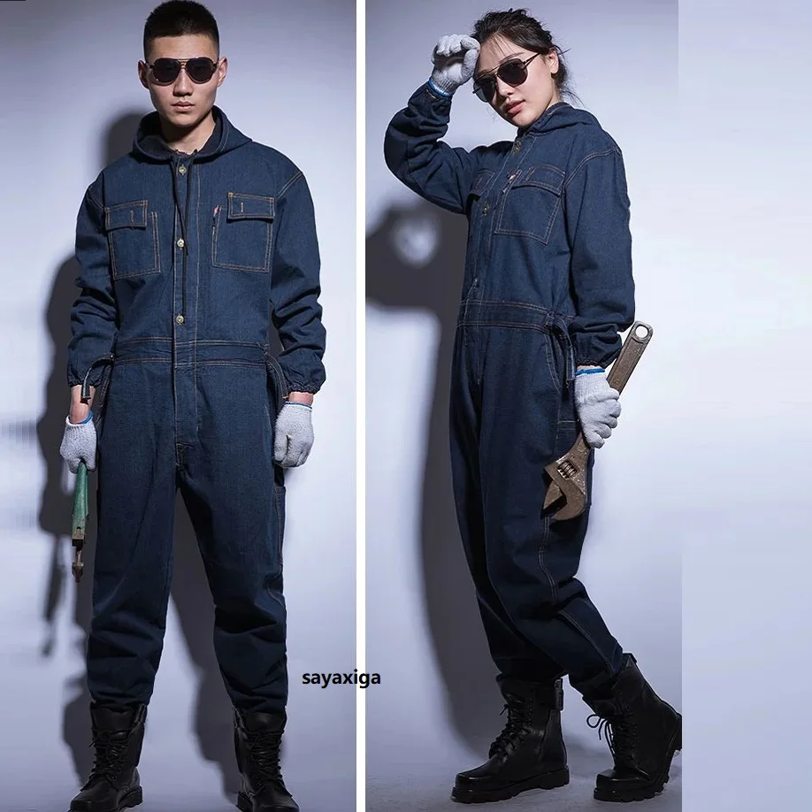 Jumpsuit-Denim-Cotton-Thick-Working-Suits-Winter-Men-Women-Welding ...