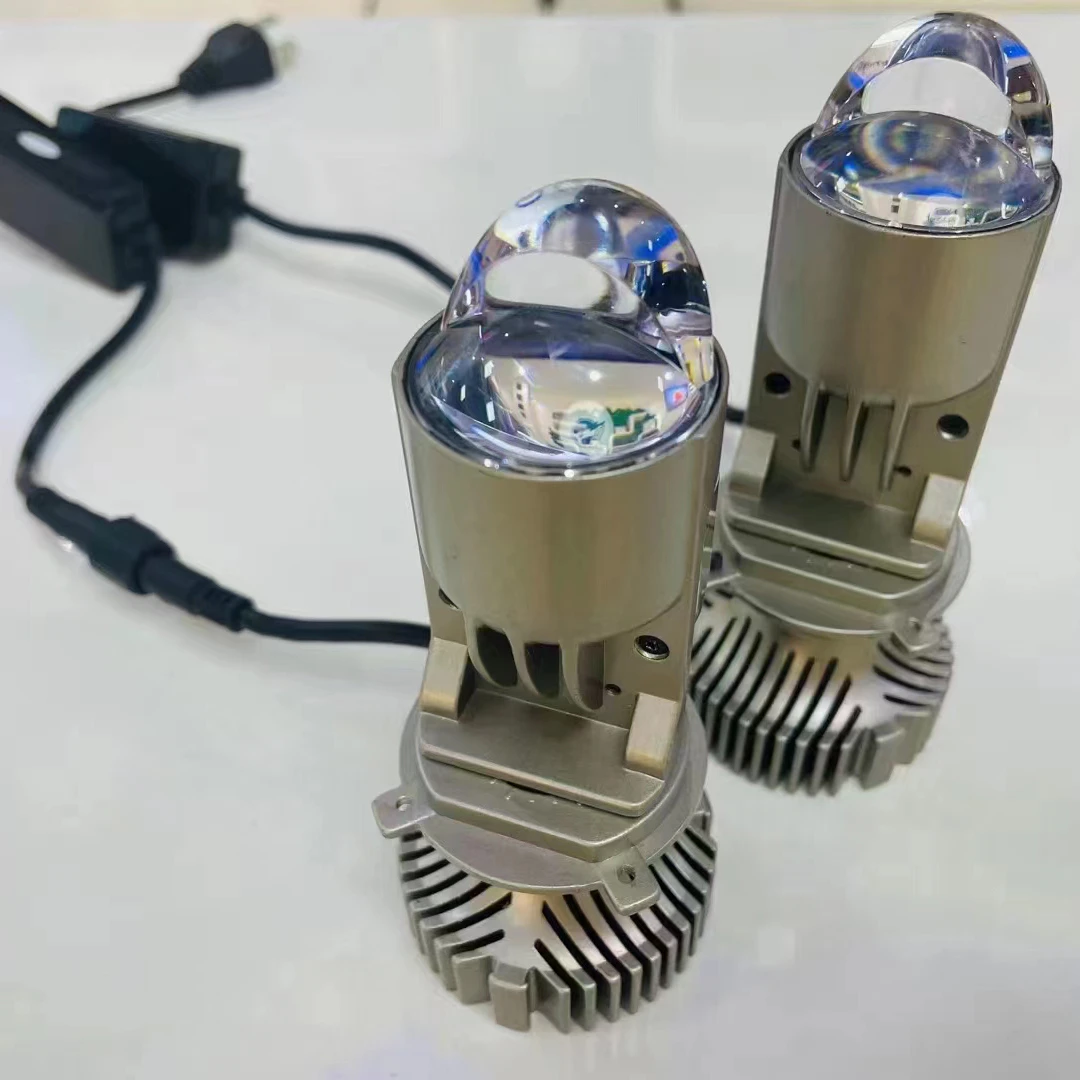 Dual Lens Auto Lamp Mini LED H4 Bulbs Headlight H4 LED Automotivo High ...