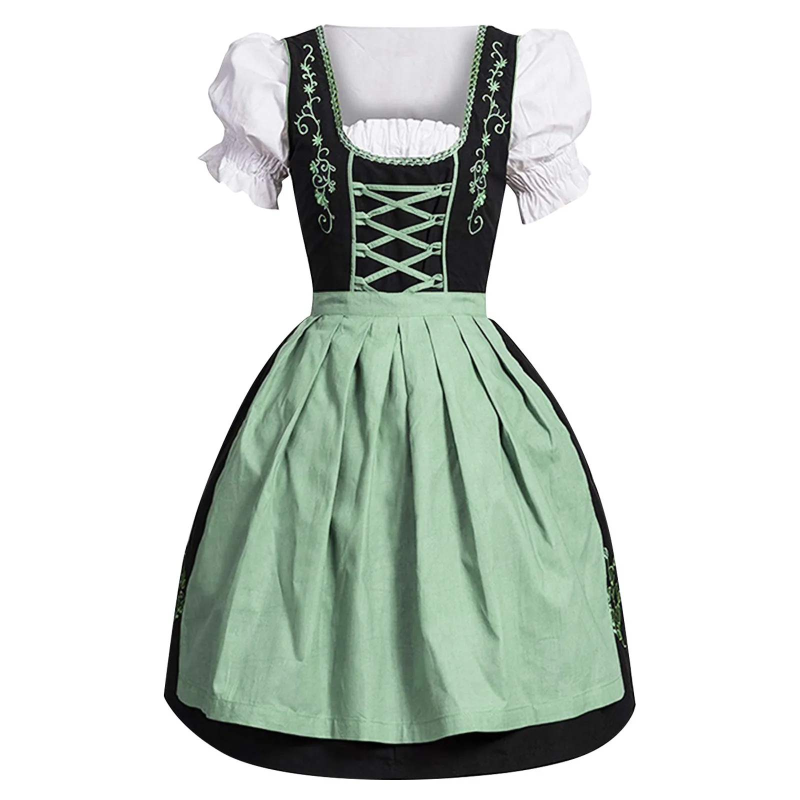 Vestido-Dirndl-alem-n-para-mujer-traje-de-fiesta-de-Oktoberfest-Dirndl ...