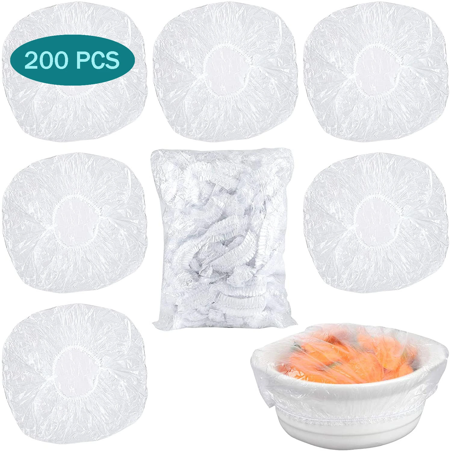 Disposable Food Storage Cover Reusable Elastic Fresh Food Covers for ...