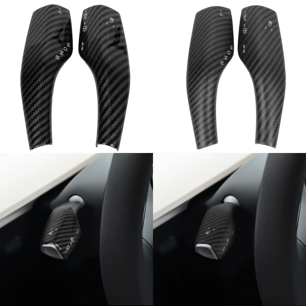 Car Column Shift Knob Cover Decor For Tesla Model 3 Y Armor Steering ...