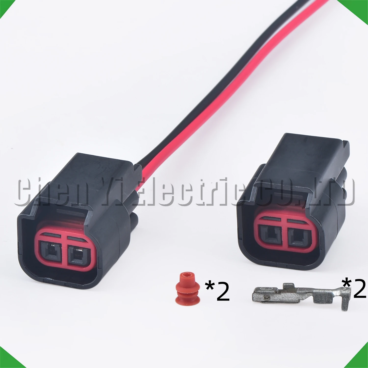 2 Pin Fuel injector plug Automotive waterproof connector pigtail ...