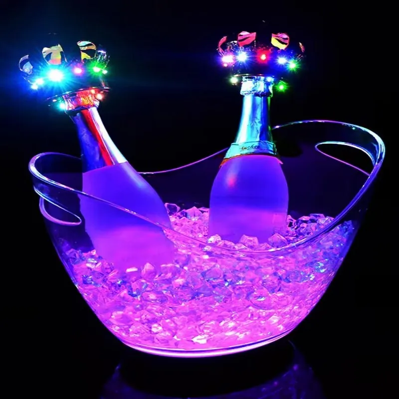 Led-Rechargeable-Acrylic-Ice-Buckets-Luminous-wine-whisky-drink-cooler ...