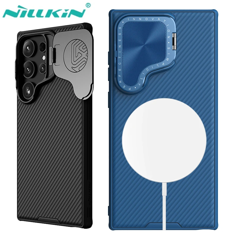NILLKIN Magnet PC Camera Protector Phone Case Cover On For Samsung S24 ...