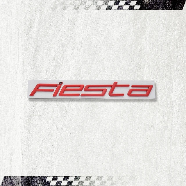 For Ford Fiesta Lettering Car Sticker MK8 Emblem Metal Rear Badge Decal ...
