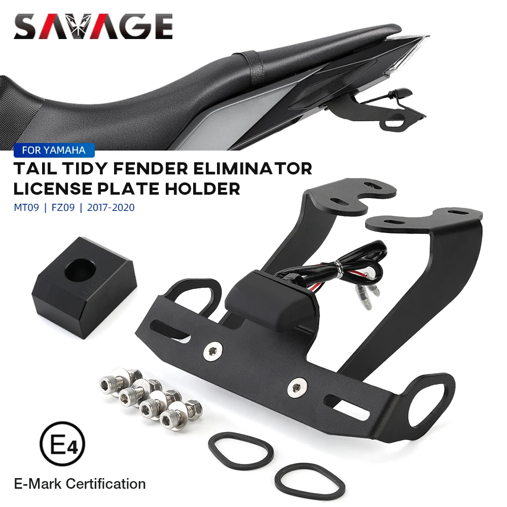 For-YAMAHA-MT-09-SP-FZ-09-2017-2020-Motorcycle-License-Plate-Holder-LED ...