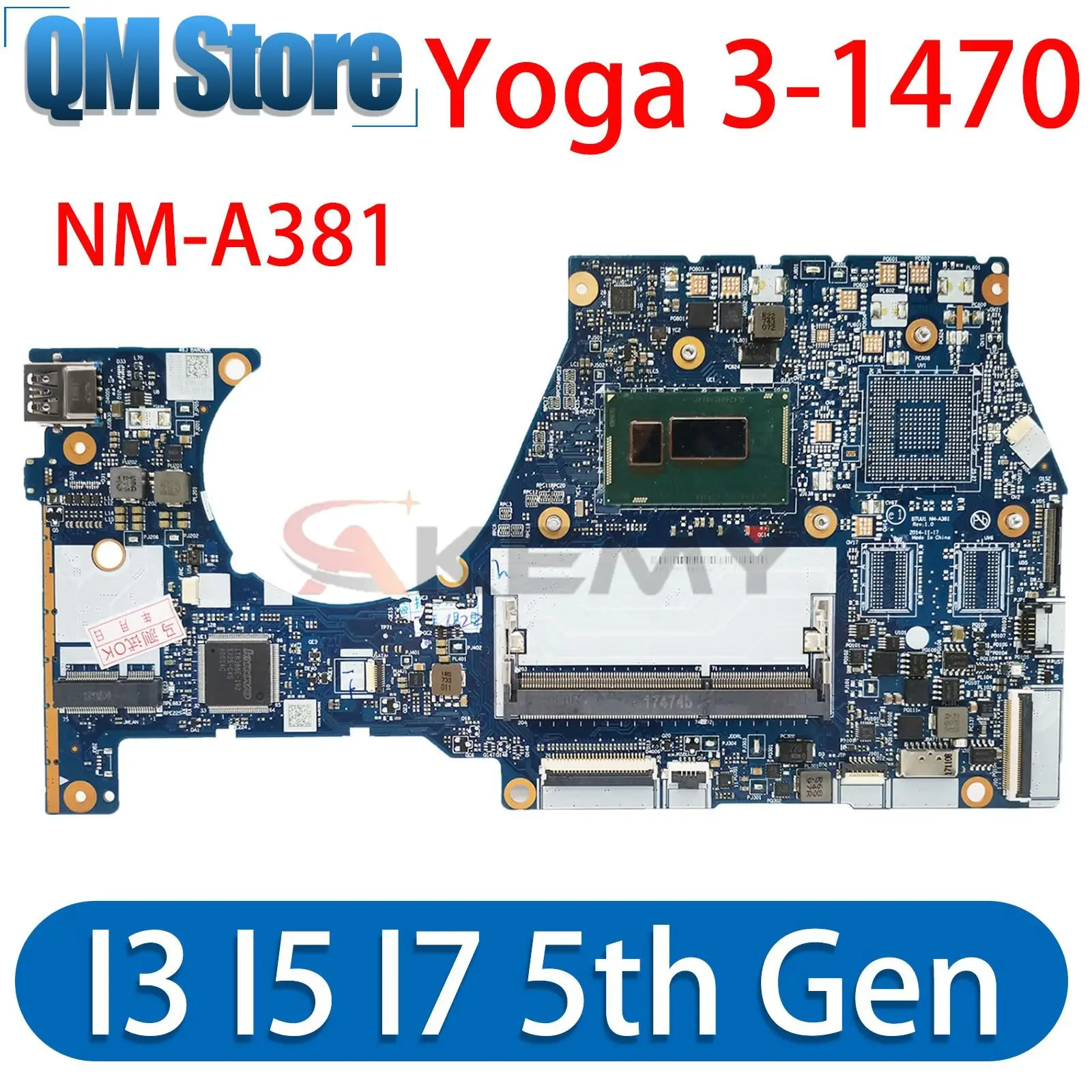 For Lenovo YOGA3 14 YOGA 3 14 Yoga 3-1470 Laptop Motherboard BTUU1 NM ...