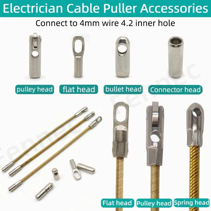 Wire-Puller-Connector-Head-Electrician-Automatic-Thread-Guide-Special ...