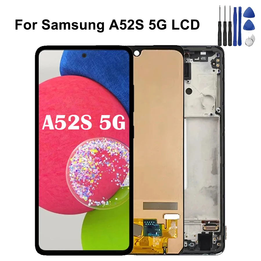 Super AMOLED For Samsung A52s 5G Screen Replacement SM-A528B LCD ...