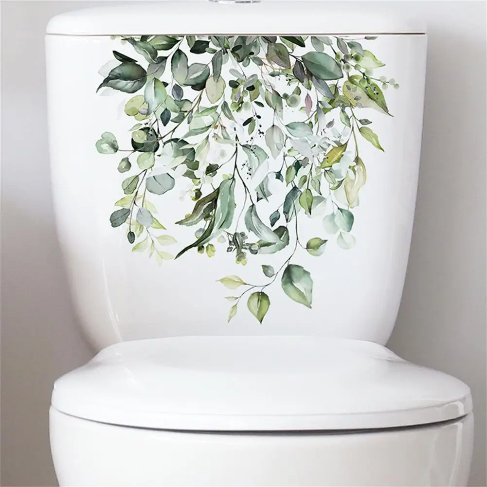 Flower-Toilet-Stickers-Self-Adhesive-Toilet-Lid-Stickers-Bathroom-Wall ...