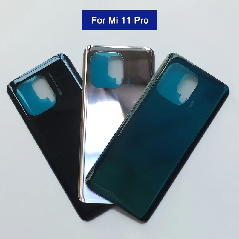 For-Xiaomi-Mi11-Mi-11-Pro-Back-Battery-Cover-Back-Housing-3D-Glass ...
