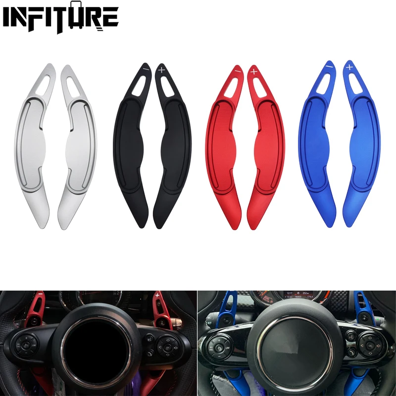 2pcs Car Steering Wheel Shift Paddle Extender Stickers For Mini Mk3 F54 F55 F56 F57 F60 Cooper ...