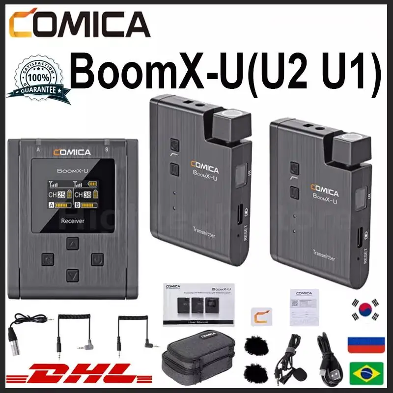 Comica BoomX U BoomX U2 U1 Wireless Microphone Broadcast Mic Mini UHF ...