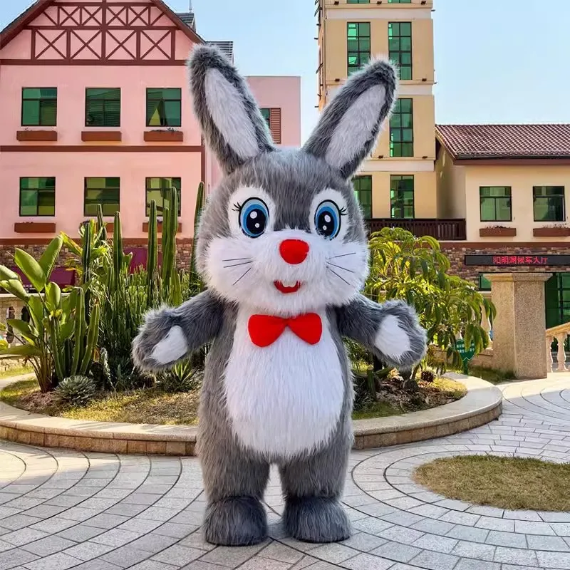 Disfraz de mascota conejo inflable para adulto, kit de cosplay de ...