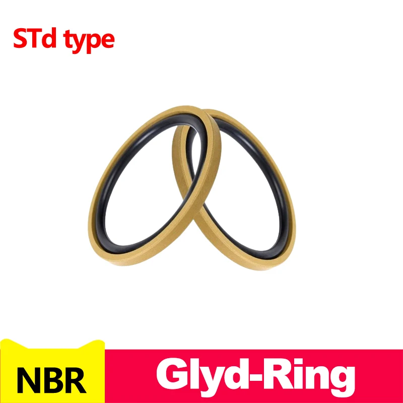 1Pcs-Glyd-Ring-Hydraulic-Cylinder-Reciprocating-Seal-STD-Hole-Shaft-Two ...
