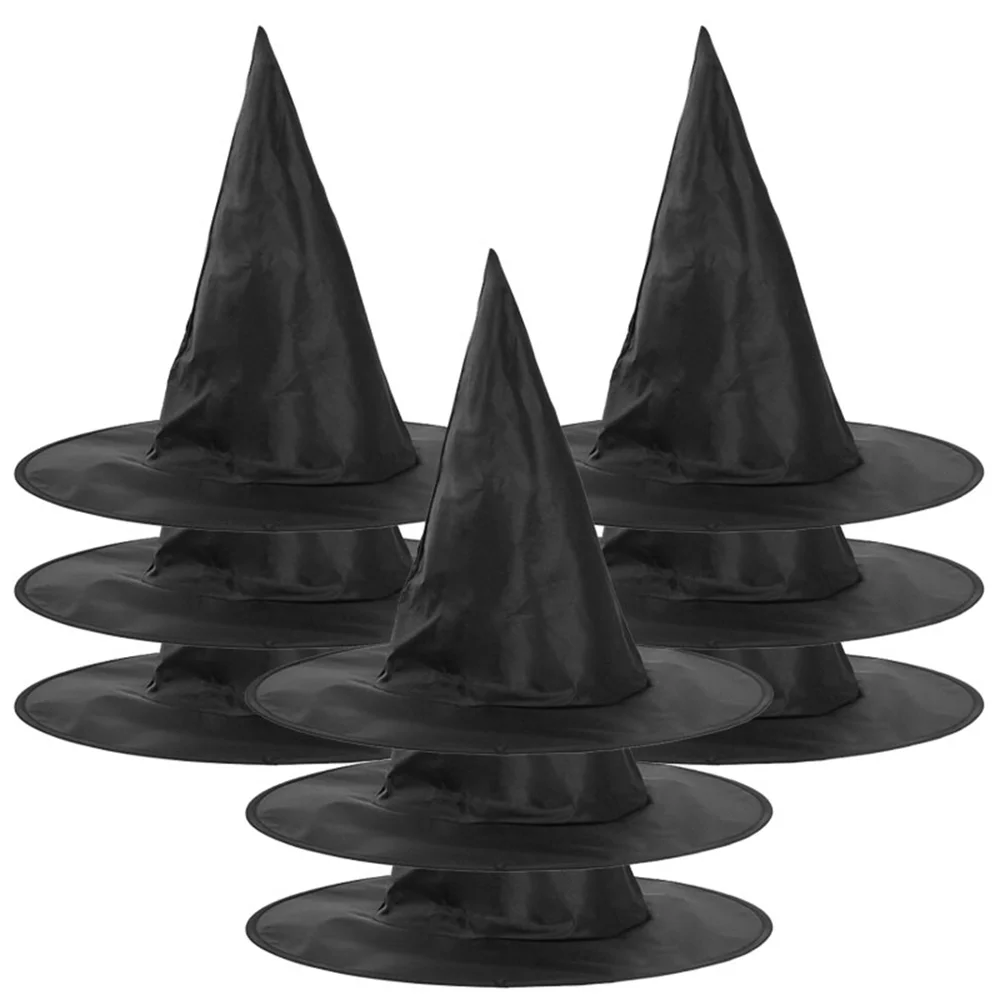 1Pcs-Halloween-Wizard-Hat-Black-Oxford-Cloth-Unisex-Witch-Hat-Cosplay ...