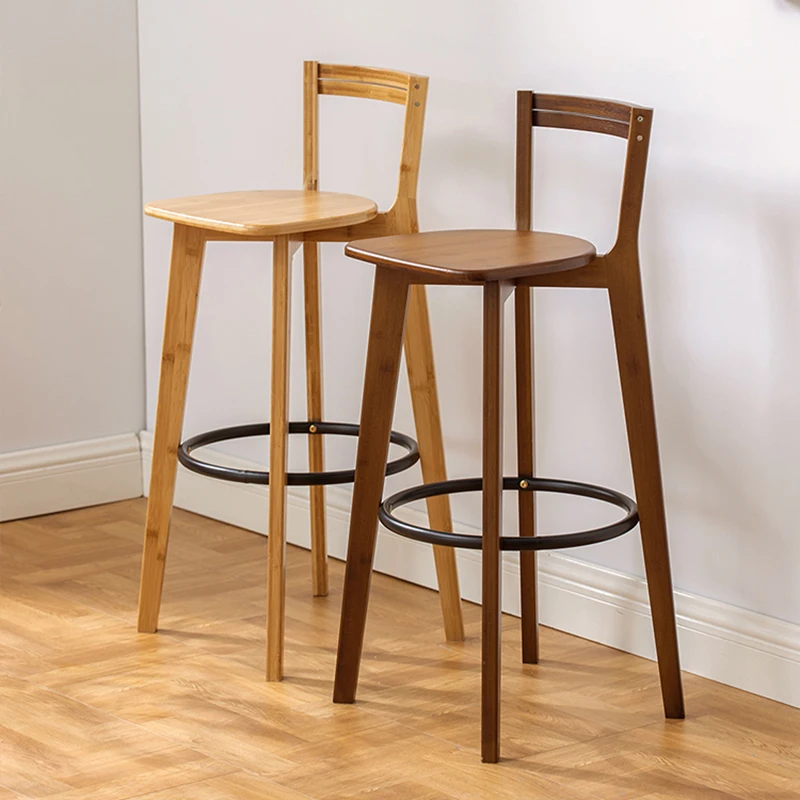 Wooden-European-Bar-Chair-Modern-Minimalist-Lounge-Lounge-Bar-Stool ...