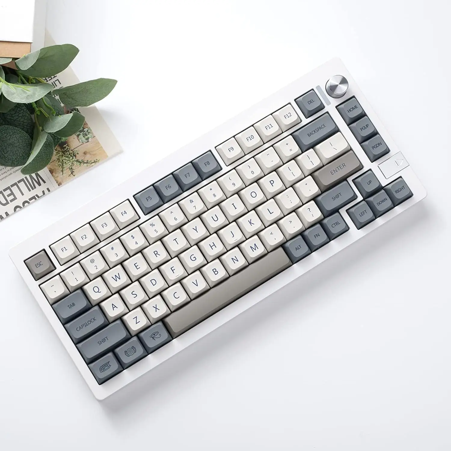 Gray-Beige-Keycaps-Retro-PBT-Keycaps-Dye-Sublimation-Custom-XDA-Keycaps ...