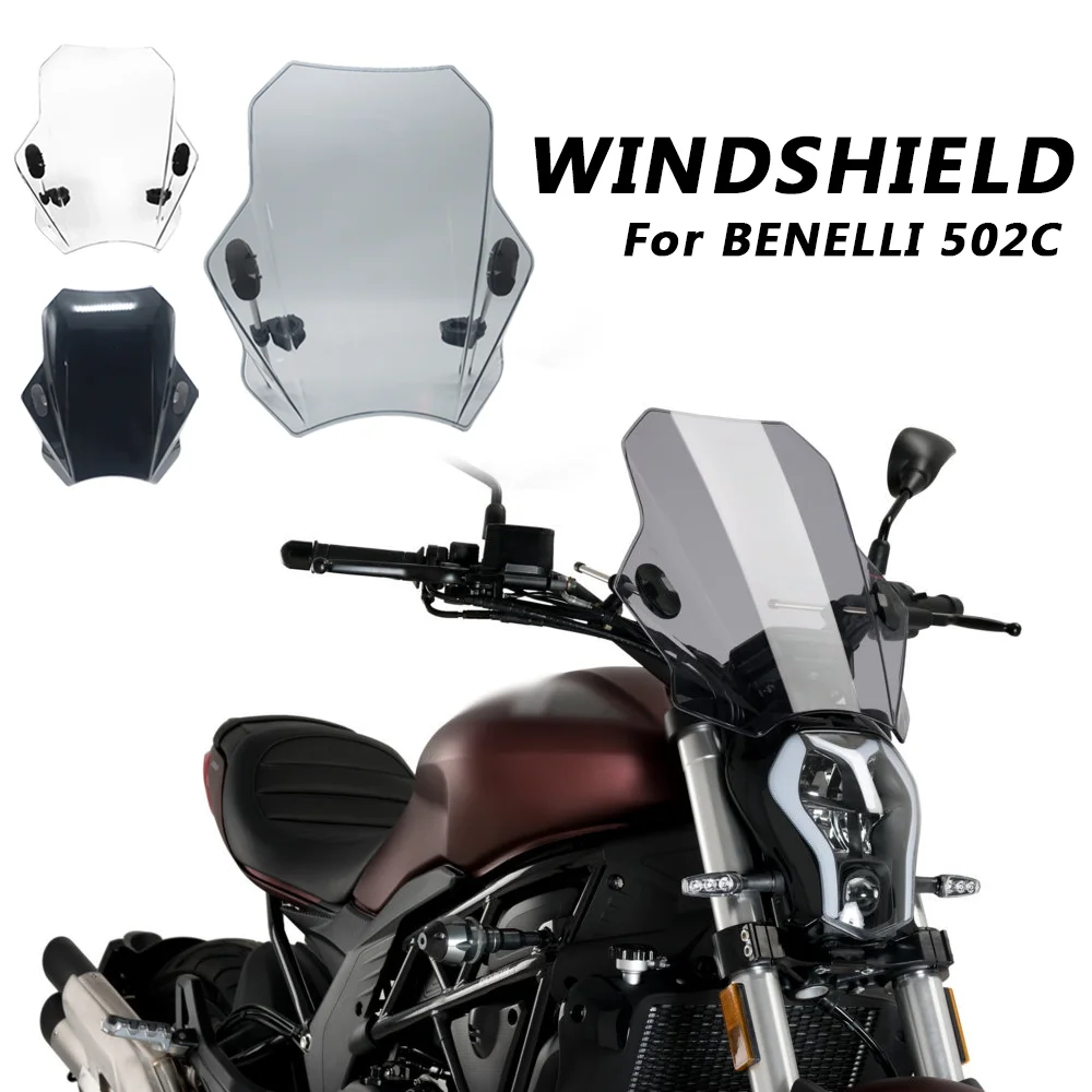 For BENELLI 502C 502 c 2019-2022 2023 Motorcycle Windscreen Windshield ...